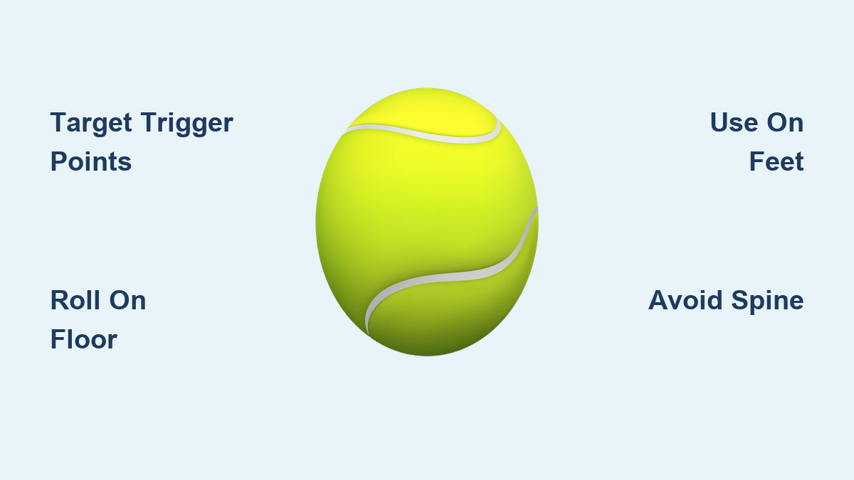 How to Use a Tennis Ball for Back Pain Relief